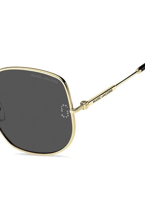 Marc Jacobs 59mm Embellished Square Sunglasses