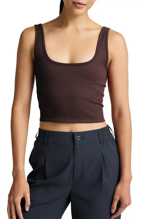 Beyond Yoga Keep It Cool Seamless Crop Tank - Iced Mocha