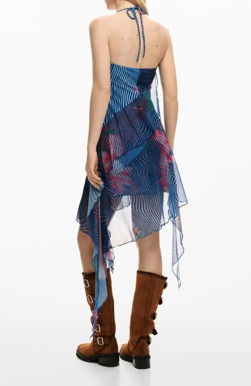 Desigual Asymmetric Halter Dress
