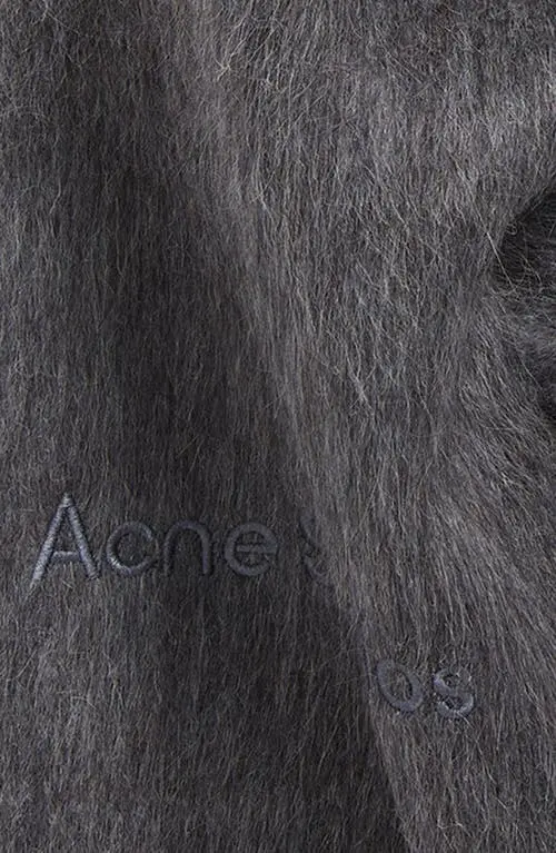 Acne Studios Vinnie Alpaca & Wool Scarf - Grey Melange