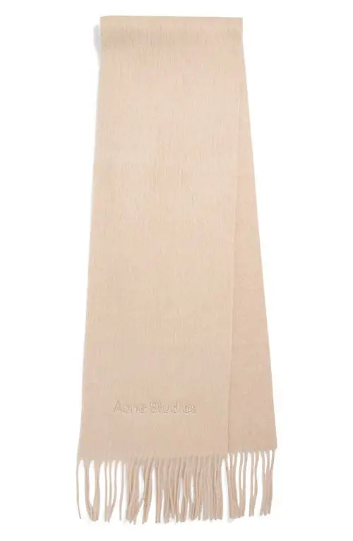 Acne Studios Vinnie Alpaca & Wool Scarf - Oatmeal Melange