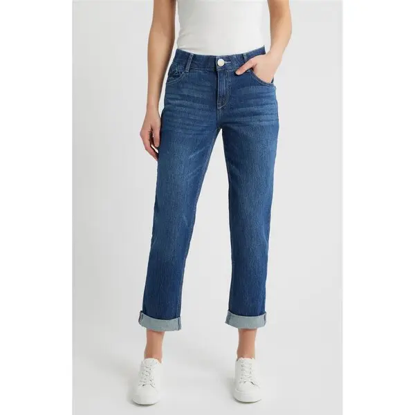 Wit & Wisdom Gemma 'ab'solution High Waist Girlfriend Jeans - Blue