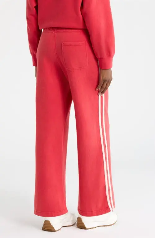 Marine Layer Cloud 9 Side Stripe Wide Leg Fleece Track Pants