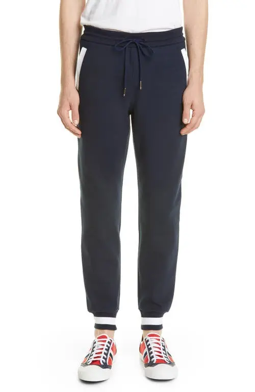 Thom Browne Contrast Pocket Cotton Sweatpants