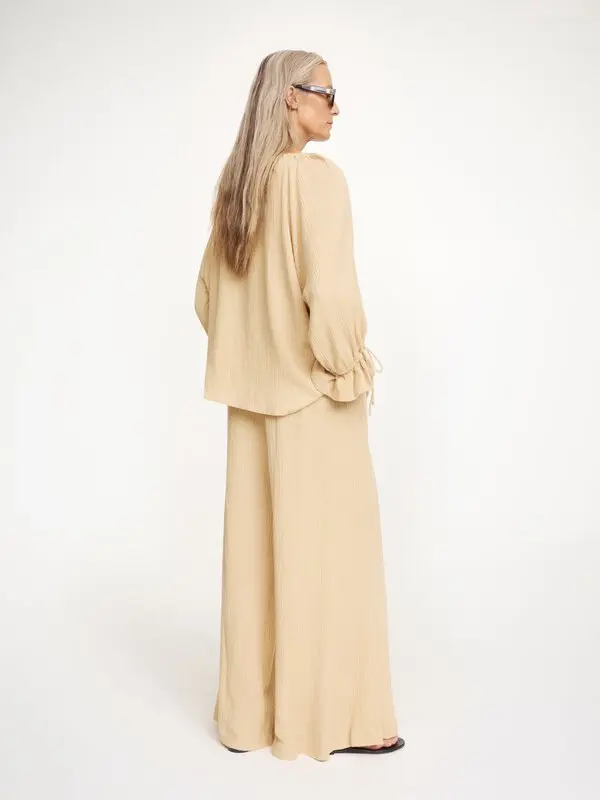 BY MALENE BIRGER Rose Weave Blouse - Dark Sand