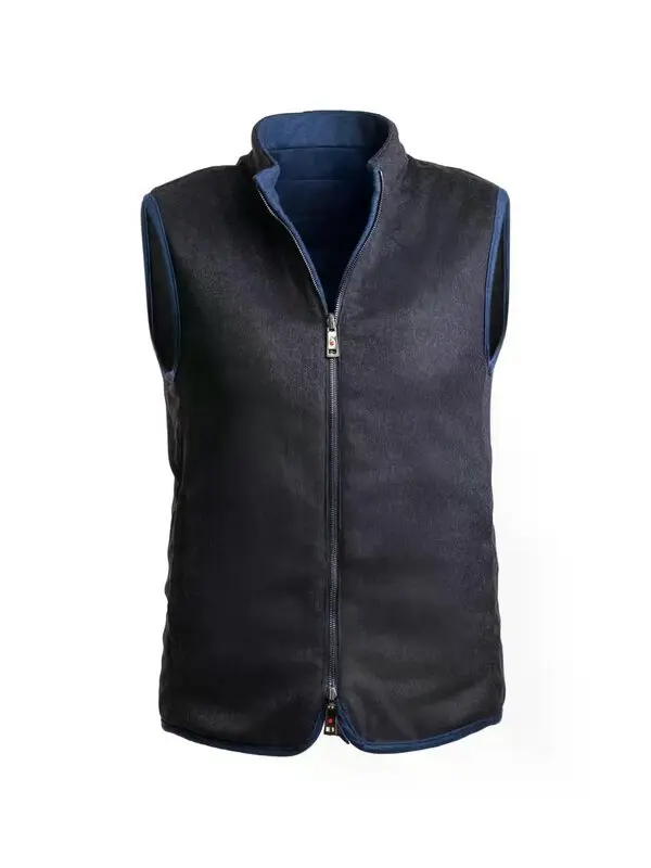 Kiton Reversible Gilet - Blue