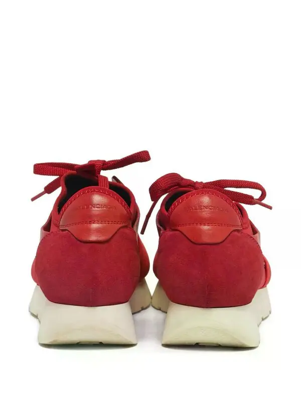 Balenciaga Lace-up Sneakers - Red