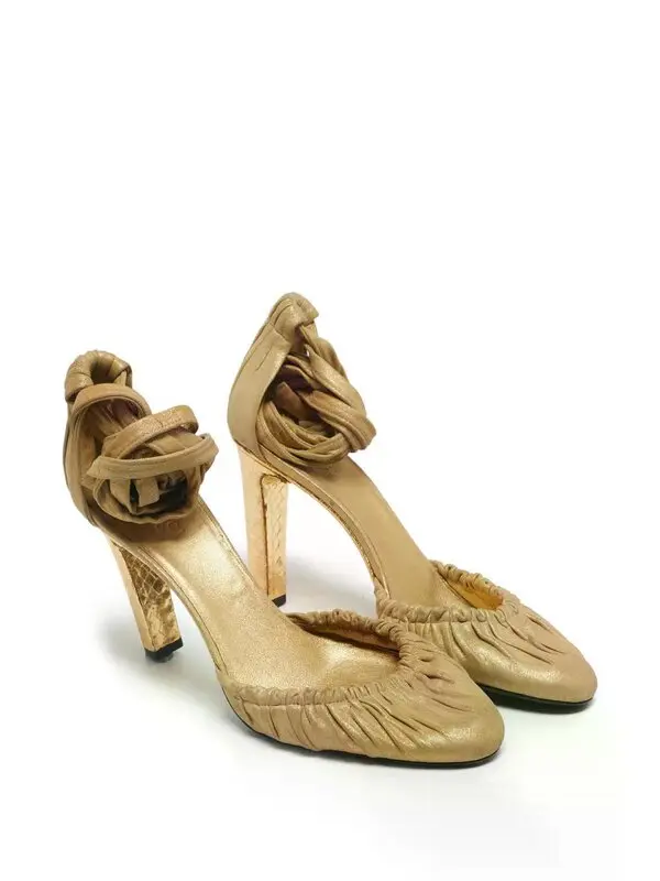 Gucci Python Embossed Leather Pumps