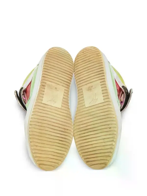 GIUSEPPE ZANOTTI Zip-fastening Leather High-top Sneakers