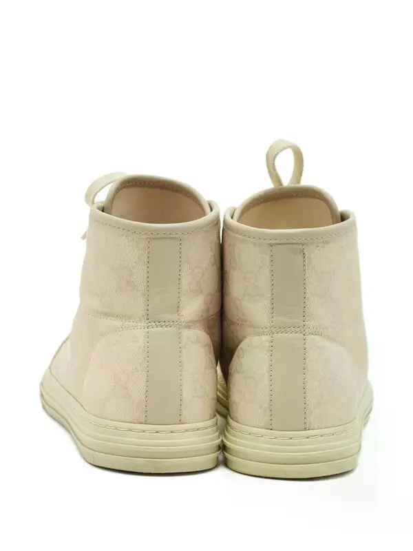 Gucci Gg Supreme Hi-top Sneakers - Neutrals