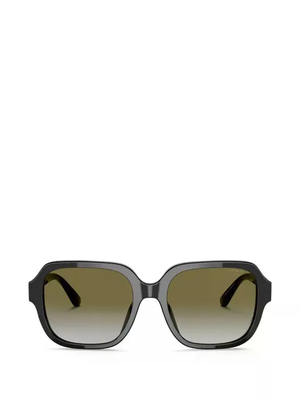 Coach Square Frame Logo Sunglasses - Black
