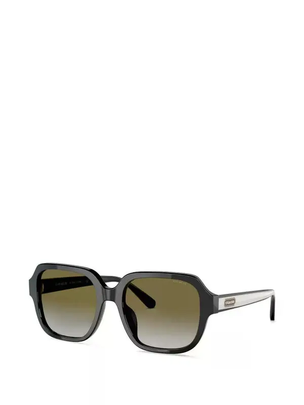 COACH Square Frame Logo Sunglasses