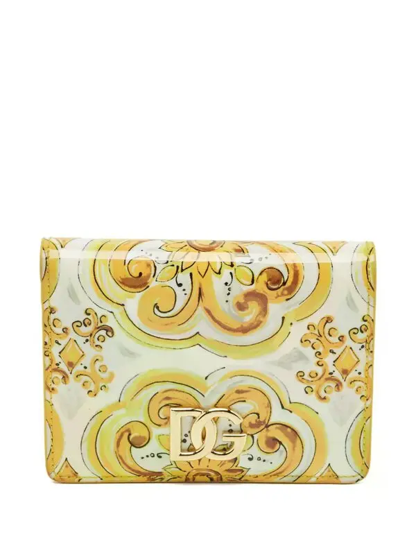 Dolce & Gabbana Leather Card Holder - Neutrals
