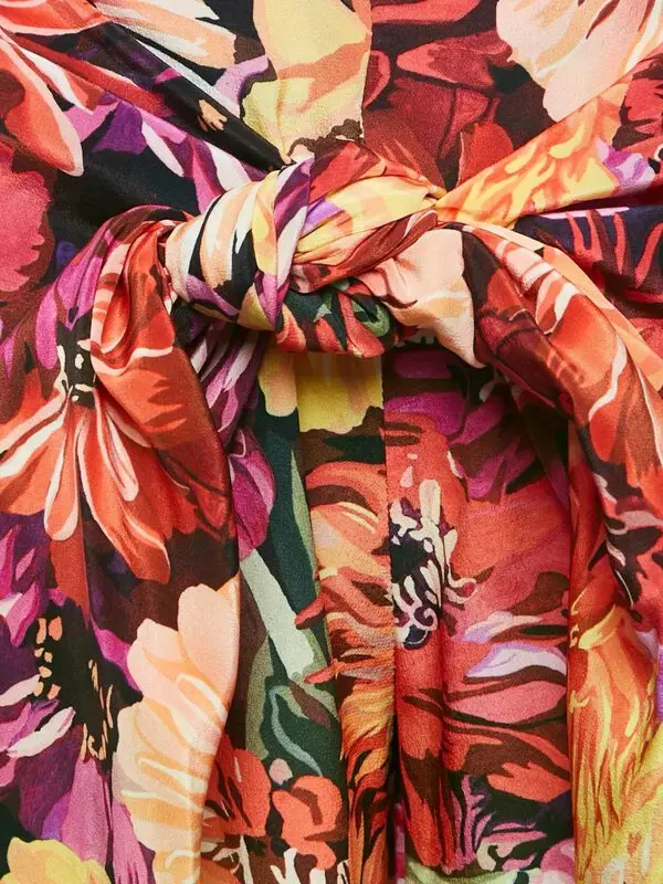 Stella McCartney Floral Print Tie Trousers - Red