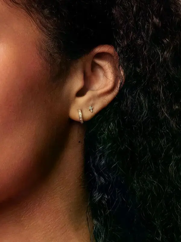 SYDNEY EVAN Diamond Huggie Earrings