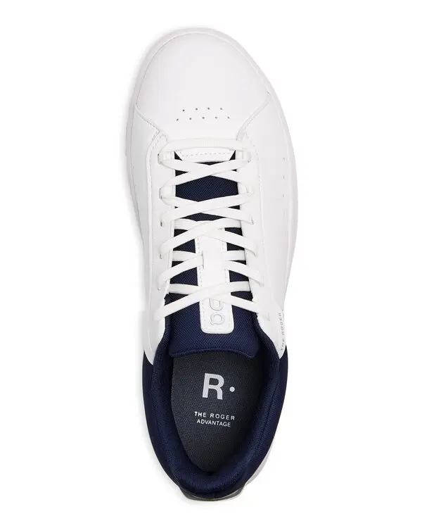 On The Roger Advantage Low Top Sneakers - White Midnight