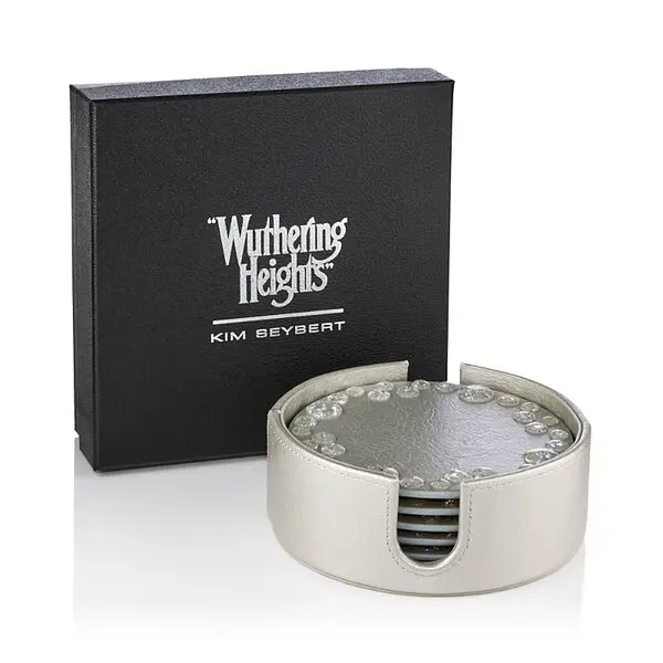 KIM SEYBERT Wuthering Heights Coasters, Set Of 6 - Silver/gra
