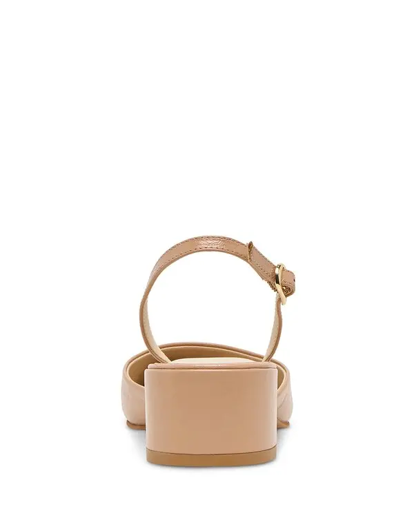 Dolce Vita Carel Slingback Pumps - Light Tan Crinkle