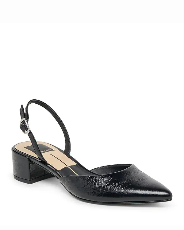 Dolce Vita Carel Slingback Pumps - Midnight Crinkle