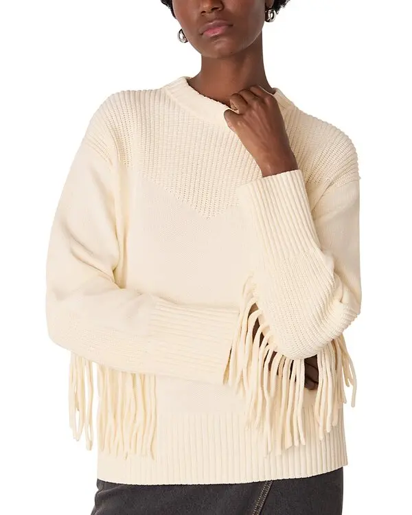 Whistles Fringe Rib Pullover