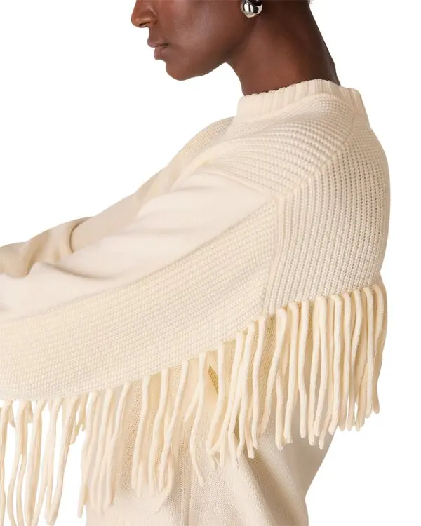Whistles Fringe Rib Pullover