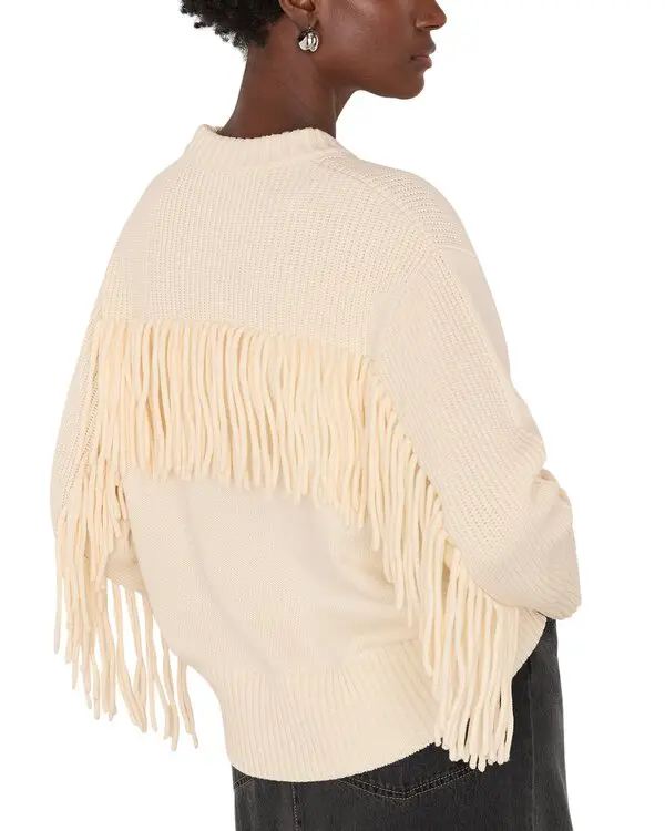 Whistles Fringe Rib Pullover