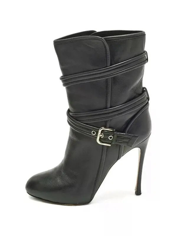 GIANVITO ROSSI Leather Buckled Boots