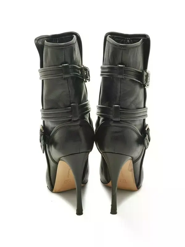GIANVITO ROSSI Leather Buckled Boots
