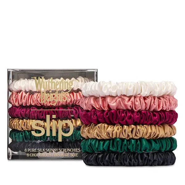 Slip X Pure Silk Skinny Scrunchies, Set Of 6 - Wuthering Heights