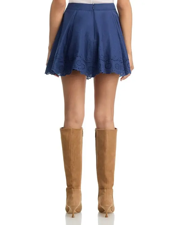 Aqua Mini Circle Skirt