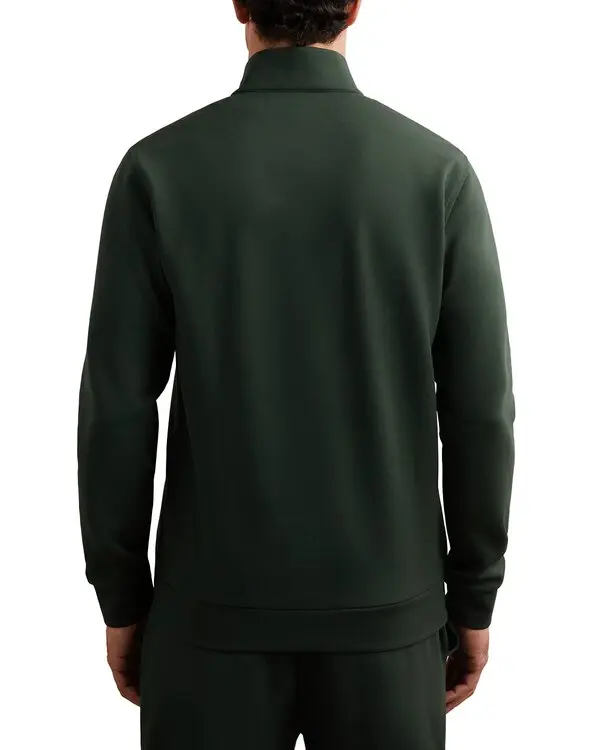 REISS Newland Long Sleeve Interlock Zip Through Overshirt