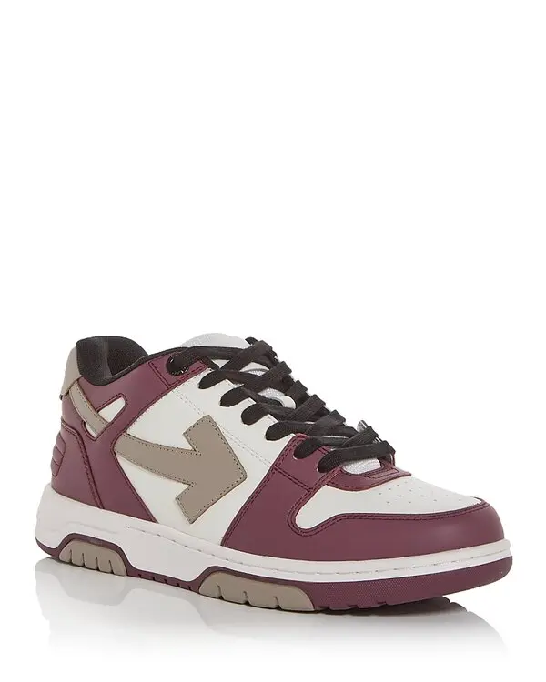 Off-White Out Of Office" Low Top Sneakers - White Red