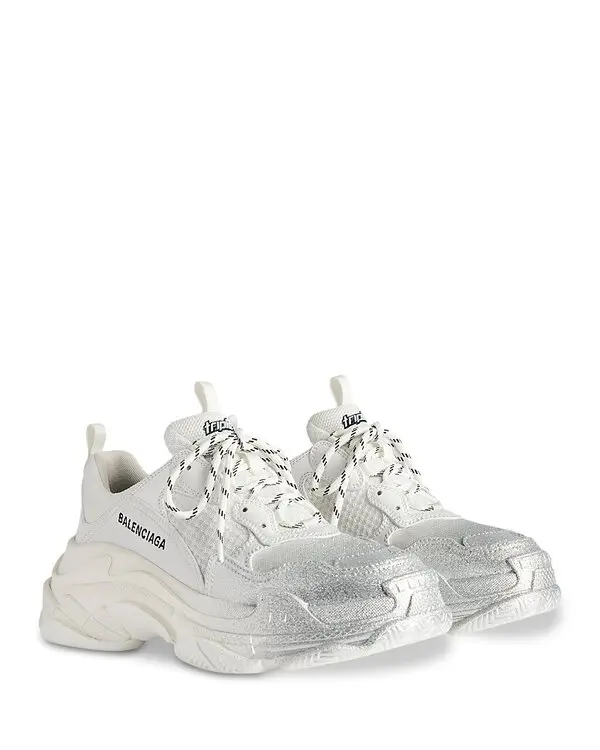 Balenciaga Triple S Glitter Spray Sneakers