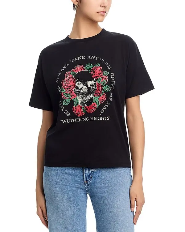 Aqua X Wuthering Heights Rose Skull Tee