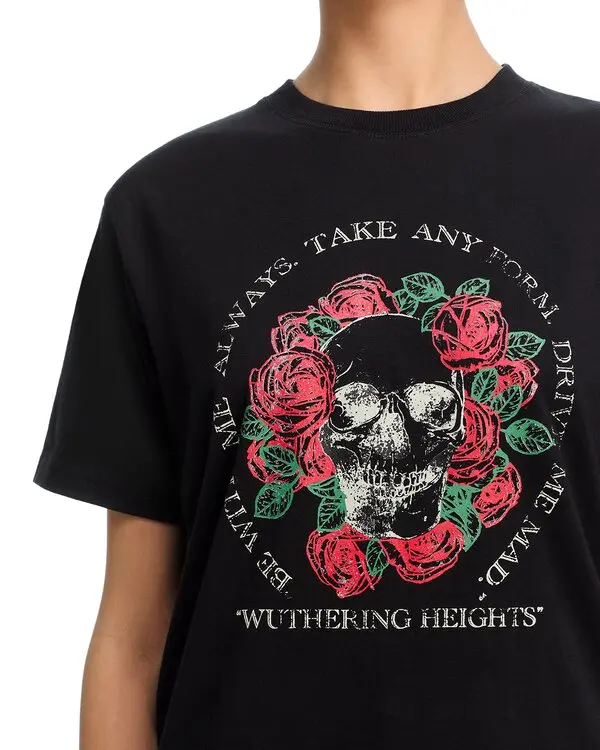 Aqua X Wuthering Heights Rose Skull Tee