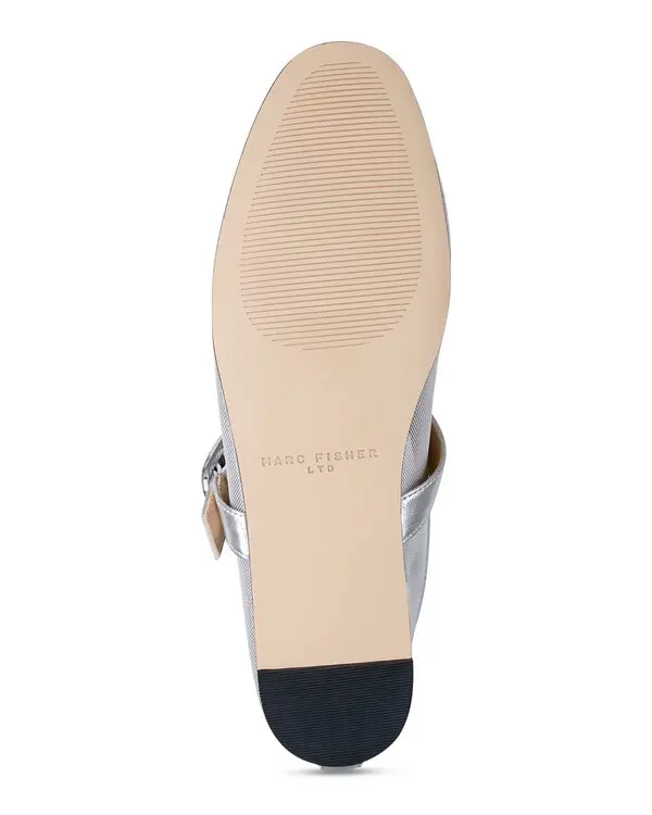MARC FISHER LTD. Godina Mary Jane Flats - Silver