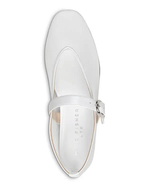 MARC FISHER LTD. Godina Mary Jane Flats - White