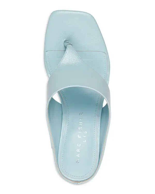 MARC FISHER LTD. Adia Thong Sandals - Light Blue