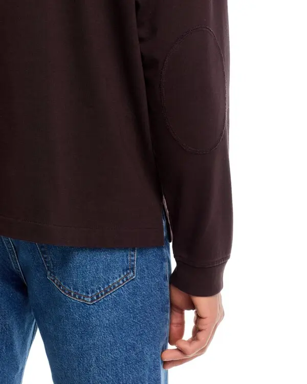 FRAME Rugby Polo Shirt - Deep Brown