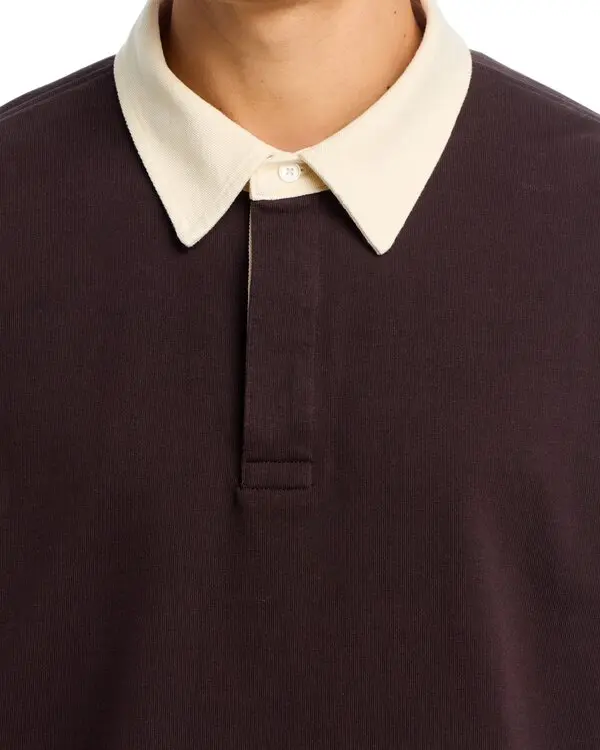 FRAME Rugby Polo Shirt - Deep Brown