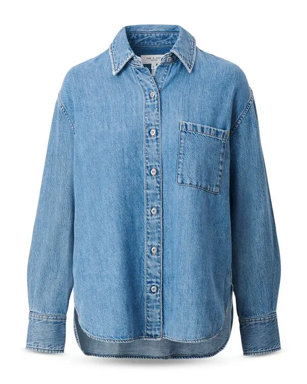 Rag & Bone Connie Denim Shirt - Everglade