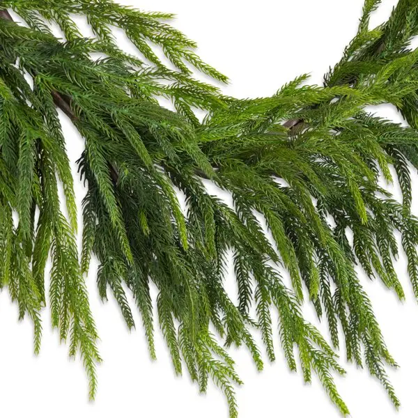 NEARLY NATURAL Artificial Real Touch Norfolk Island Pine 6' Garland With Natural Look