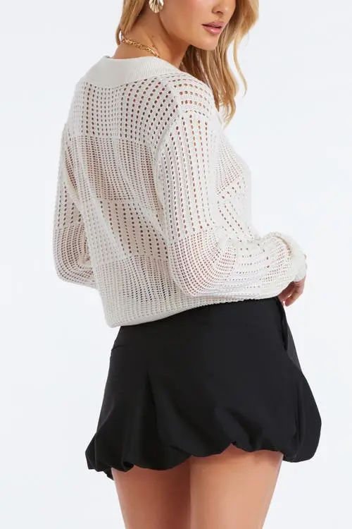 BISHOP + YOUNG Sporty Pointelle Cardigan