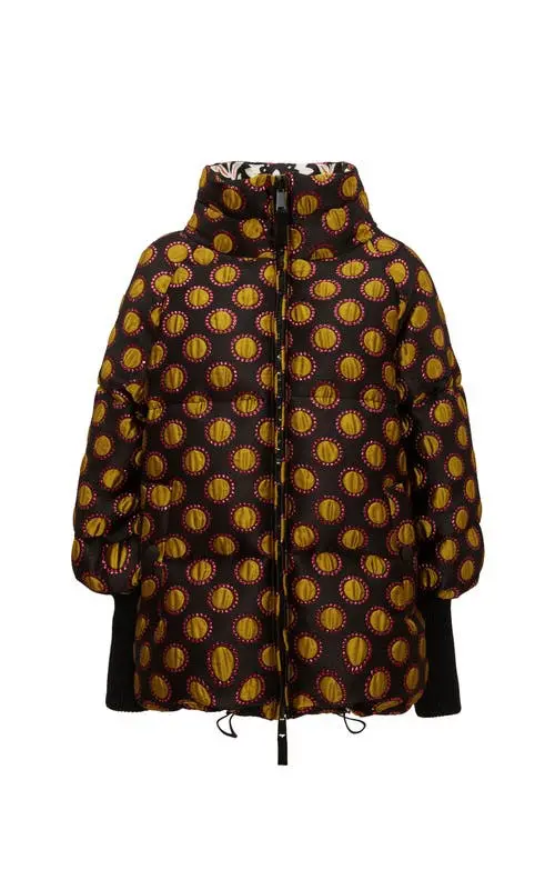 La DoubleJ St. Moritz Reversible Jacket - Jacquard Winter Sun Black