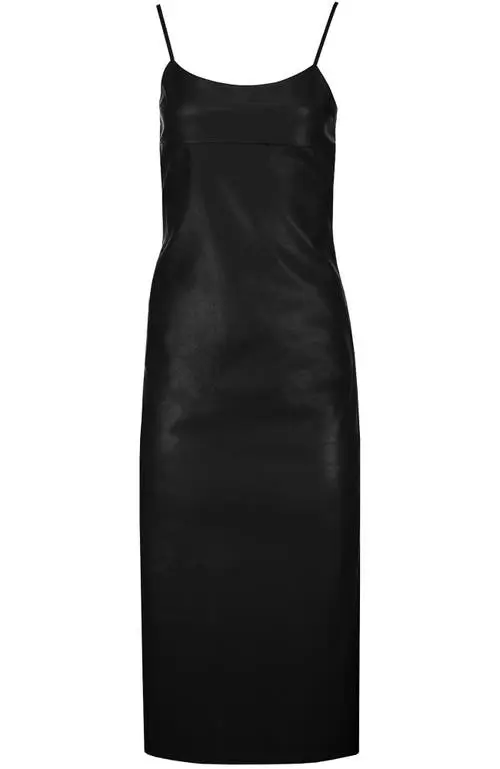BISHOP + YOUNG Tyler Faux Leather Midi Dress