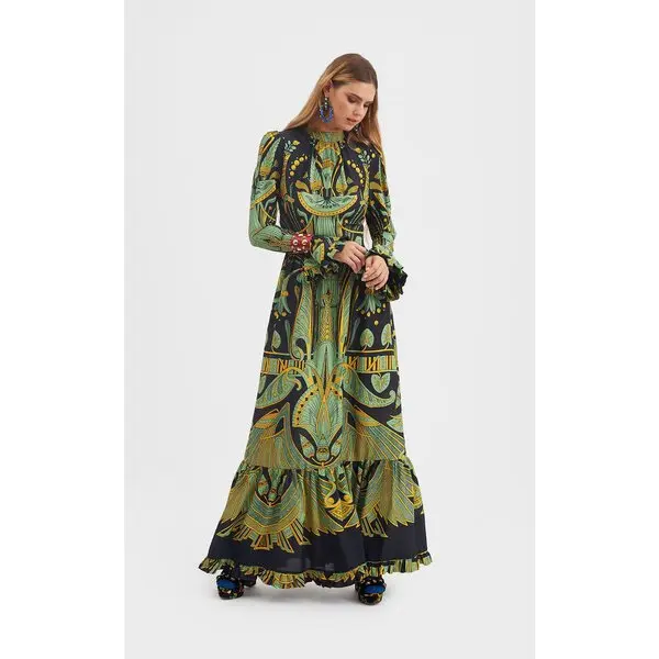 La DoubleJ Visconti Maxi Dress - The Nile Placée Black