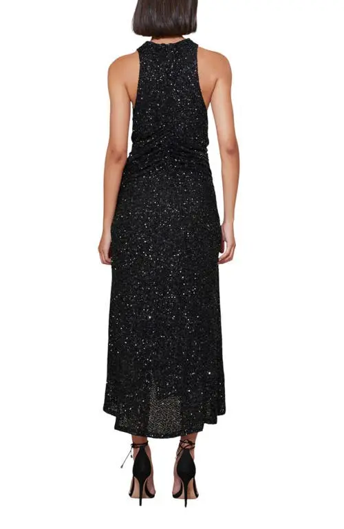 BISHOP + YOUNG Sublime Halter Sequin Midi Dress