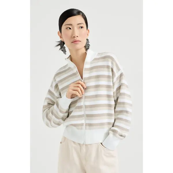Brunello Cucinelli Cotton Cardigan - Beige