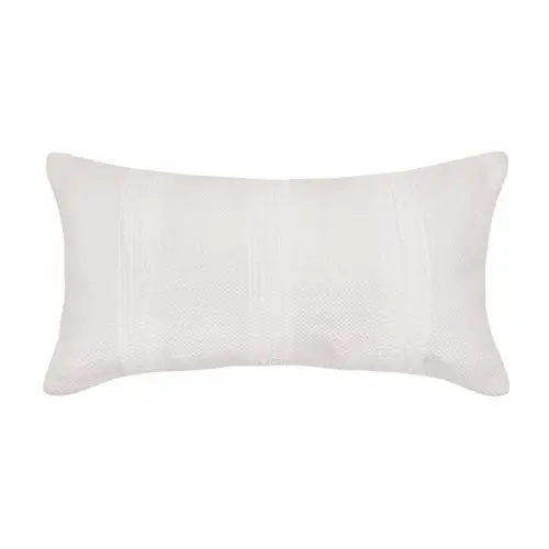 C&F HOME Chindi Stripe Woven Throw Pillows - White