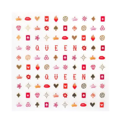 JOLLITY & CO Queens Nail Stickers
